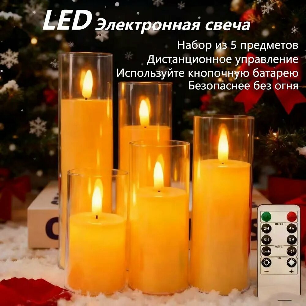 KNOW EASY-Каркасная светодиодная фигура Свеча 6 см