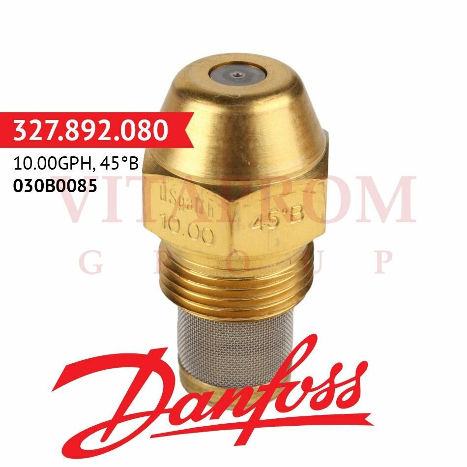 Форсунка Danfoss 10.00GPH, 45B, 030B0085 — фото 1