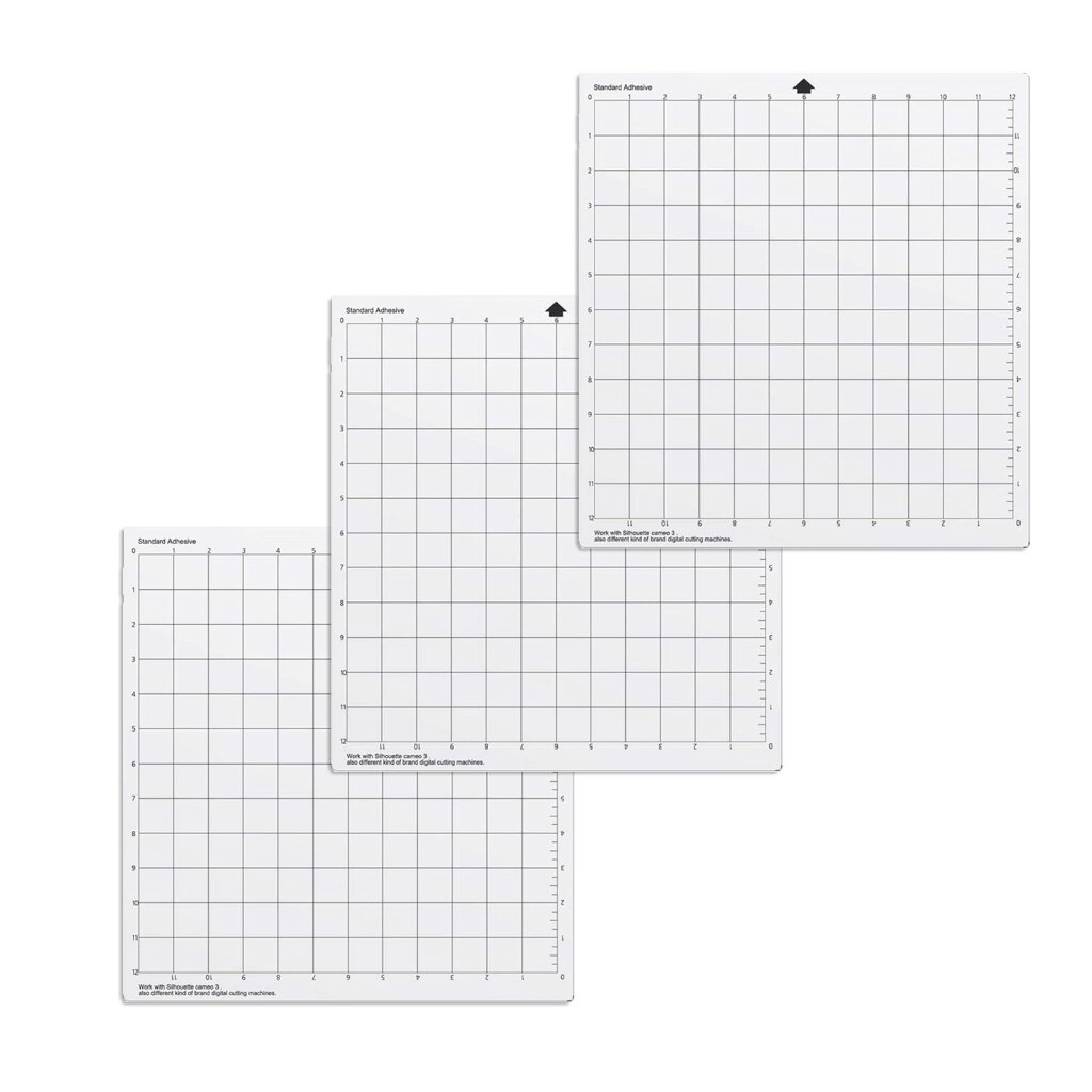 3 Листа Ковриков для Резки Silhouettes Cameo 12x12 " Коврики Для Резки Клейкие Коврики Для Резки ПВХ Лоскутные Коврики для резки Крикета