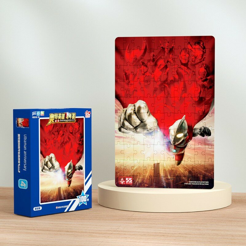 Двухслойный бумажный пазл «Ультраман Джетт/Сейлор/Ультраман Сейвен», 60, 100, 500 элементов, для мальчиков, высокая