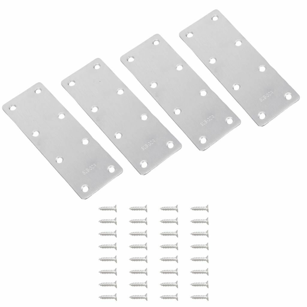 4 шт. Плоские соединители для ремонта мебели и деревянных дверей