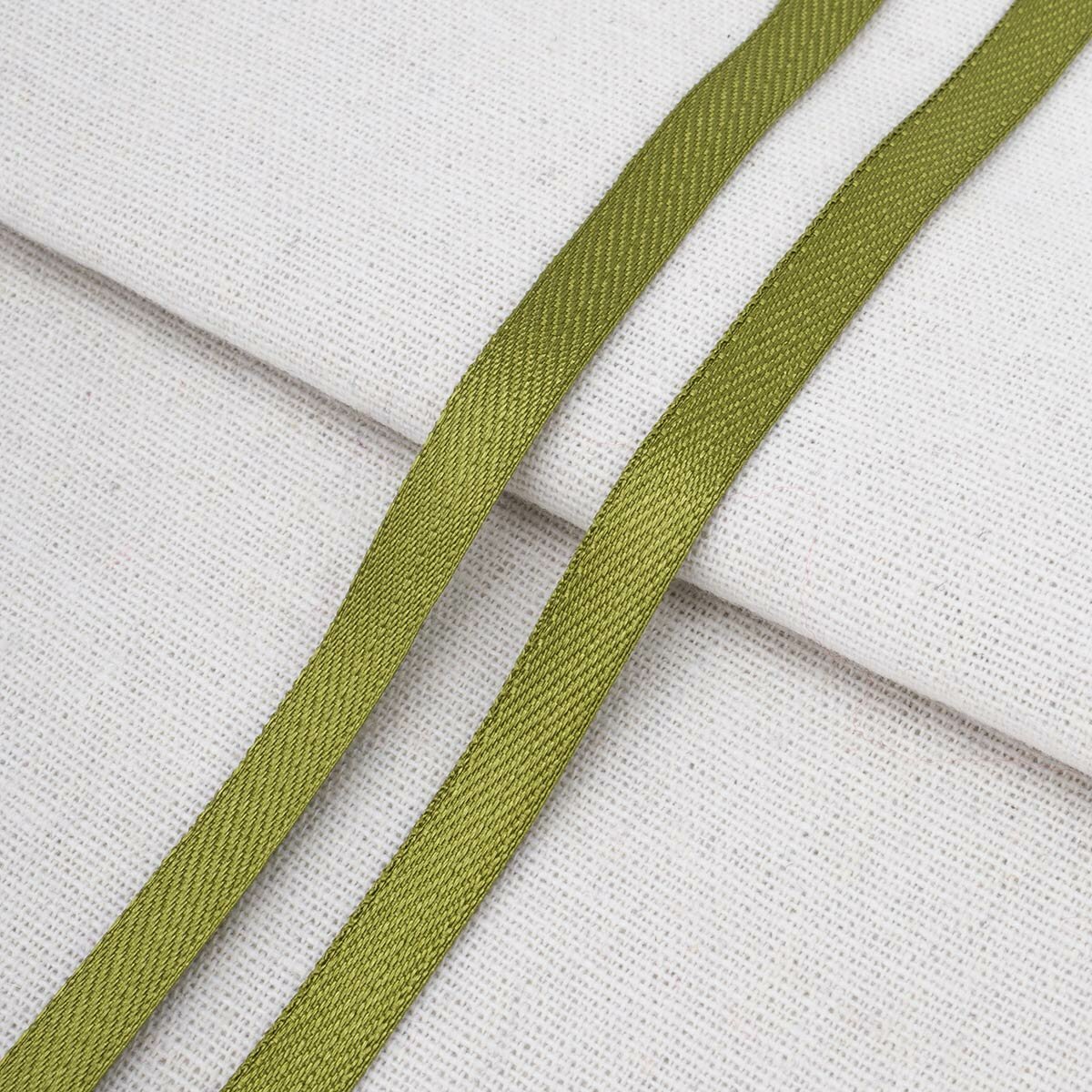 Лента для вешалок, размер 8 мм х 25 м, рисунок 7634, цвет олива