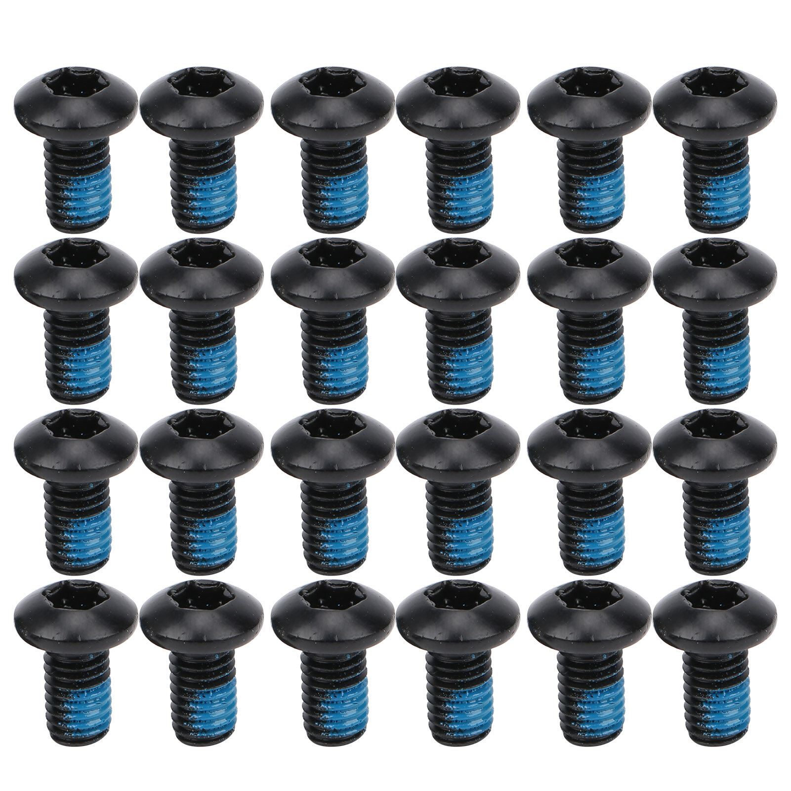 24pcs Ztto Bicycle Disc Тормозные винты T25 Красочные болты M5x10 мм/0,4 дюйма стальной износостойкоистой блок