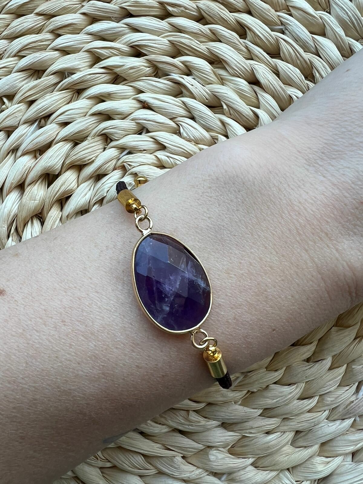 Браслет, аметист