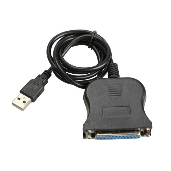 USB 1.1 в DB25 Female Port Print Converter Cable LPT USB адаптер Адаптер LPT Кабель LPT в USB Crod Wire Line Черный Новы