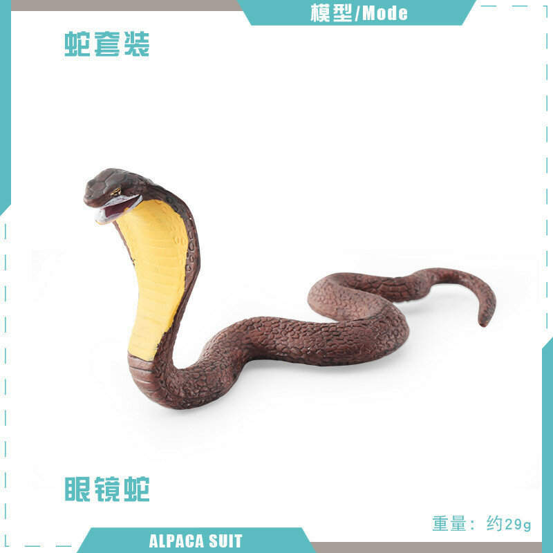 Живые модели гремучей змеи и кобры из ПВХ для динамичного декора рабочего стола любителей рептилий, StyleD