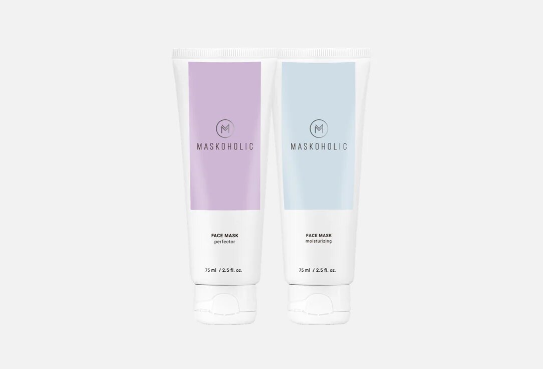 Набор для ухода за кожей лица MASKOHOLIC perfector + deep moisturizing, 2 маски