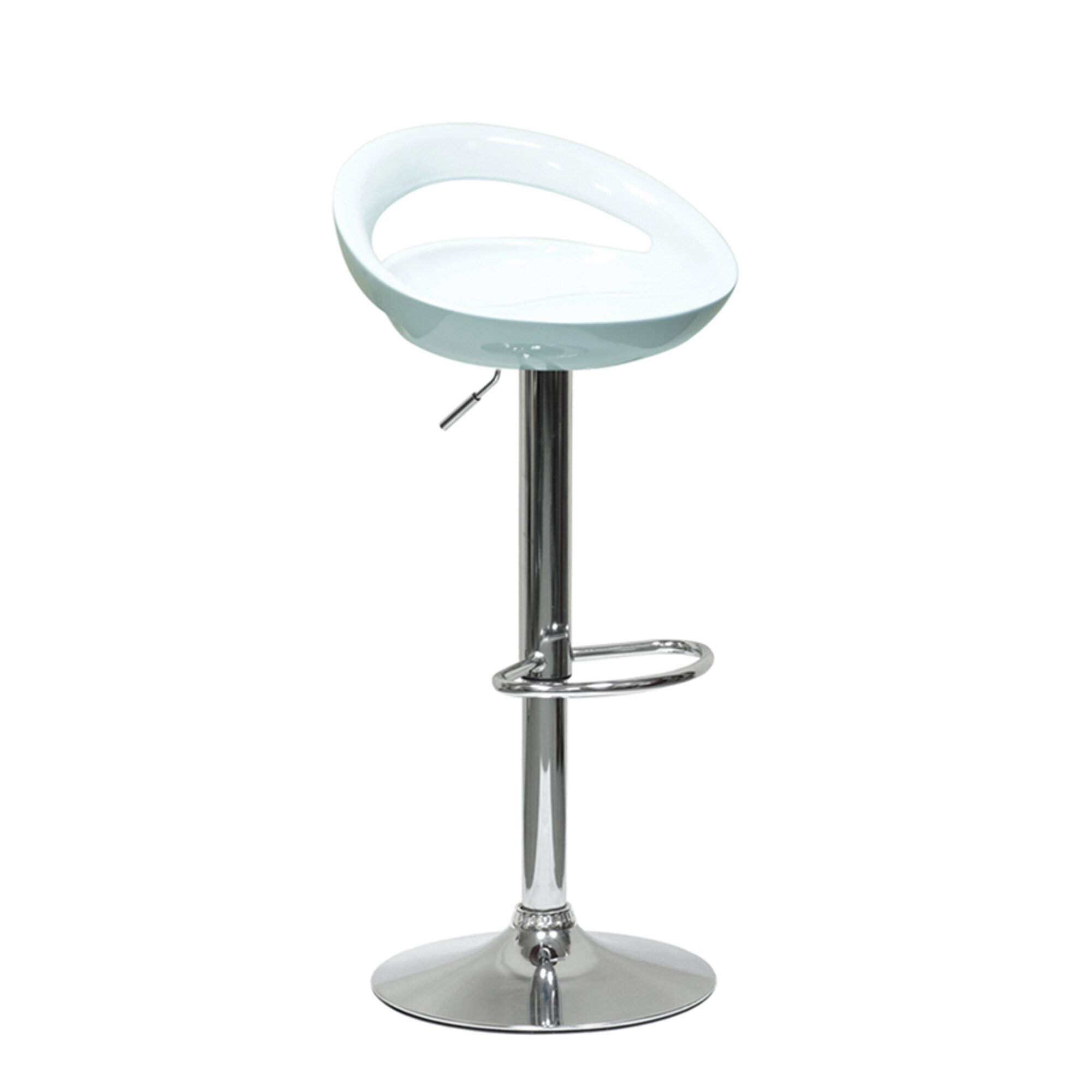 Стул Disco STOOL MARKET белый, пластик, металл, твердое сиденье, без подлокотников