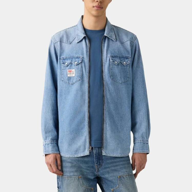 Рубашка Levi's, размер S, cиний — фото 1