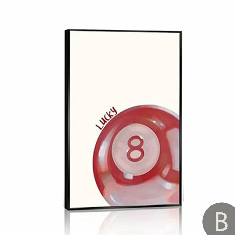 8-Ball Poster, Color: B, 30x40 cm No Frame