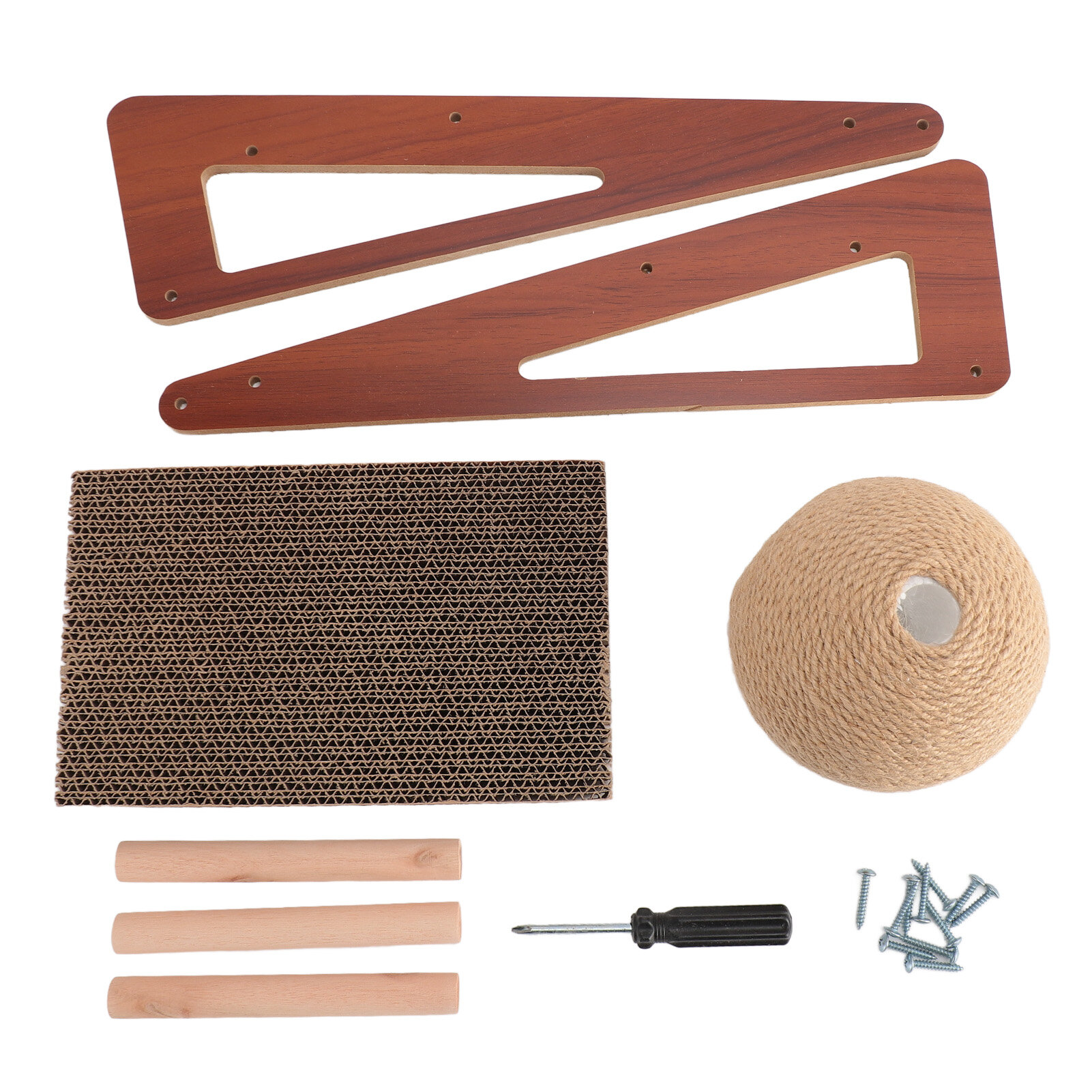 Когтеточка для кошек с устойчивой конструкцией, защищающая мебель, большая когтеточка с мячиком для дома.