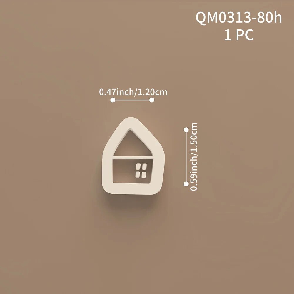 Рождественская атмосфера, серьги из полимерной глины, форма для резки, мини-зимние перчатки/форма для дома, глиняная форма, полимерная глина, сделай сам, инструменты для ювелирных изделий