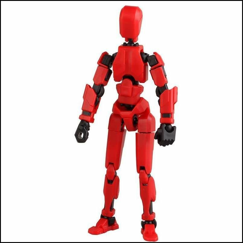 1 шт. T13 Воздушная фигурка Многосуставная подвижная 3D-печать Шарнирно-сочлененный робот Lucky 13 Белый11