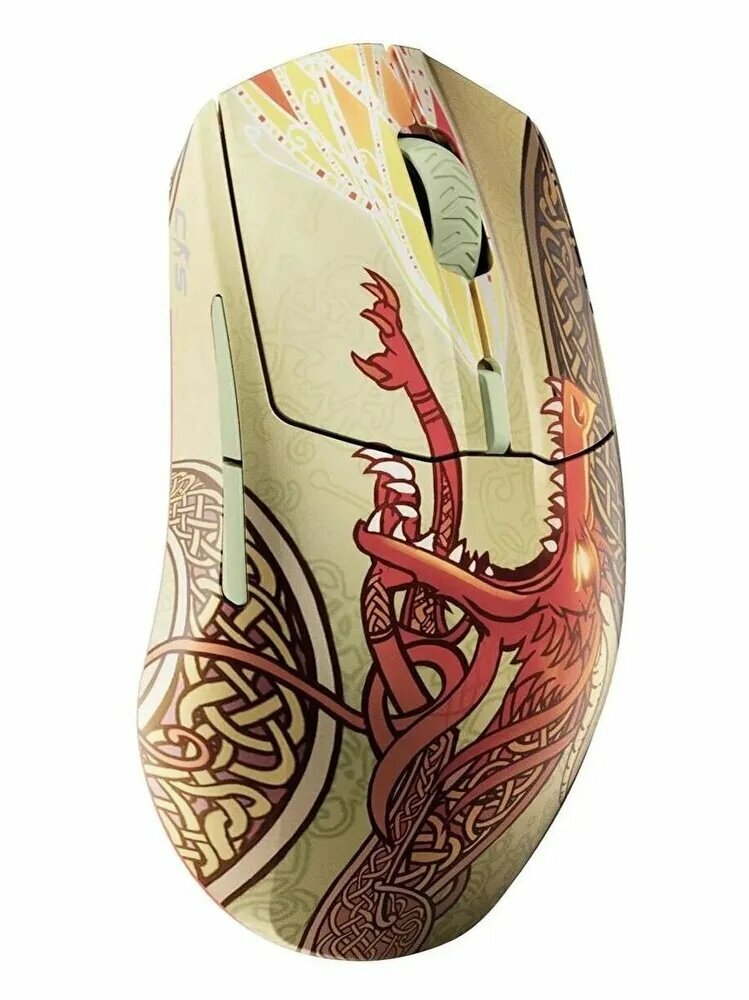 SteelSeries Игровая мышь беспроводная, желтый, красный