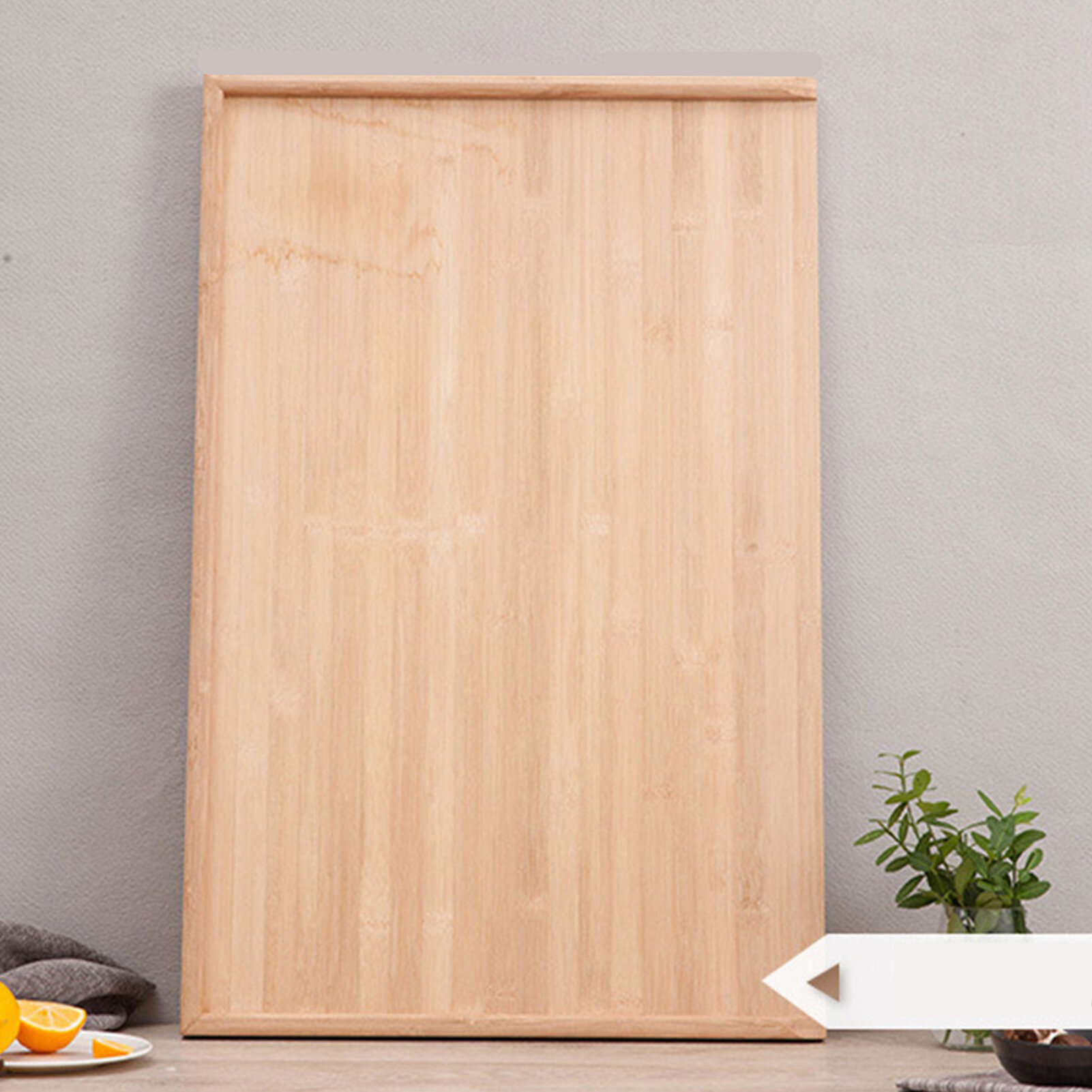 Бамбуковая разделочная доска для кухни, прямоугольная доска для раскатки теста, кухонные принадлежности для резки и сервировки, S 60x40 см