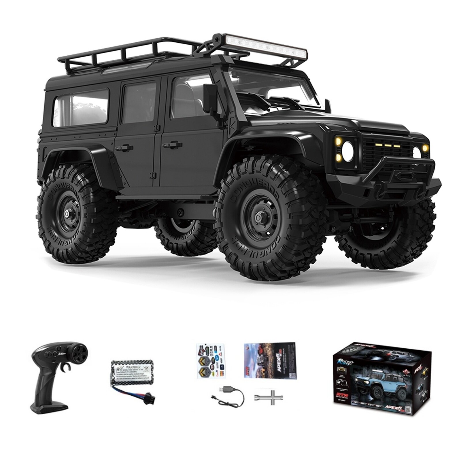 Модельная машина внедорожник с дистанционным управлением 1:16, 2.4ГГц, полный привод, большие колеса