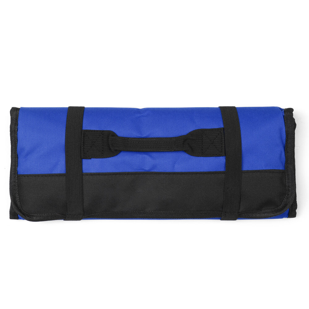 Сумка для инструментов PENGGONG Organizer из оксфордской канвы Chisel Roll Rolling Pounch Wearable Waterproof с ручкой для переноски и ремнем для плотников молотков электрика ремонтных инструментов, цвет: Красный/ Зеленый/ Синий/ Черный (выбор),