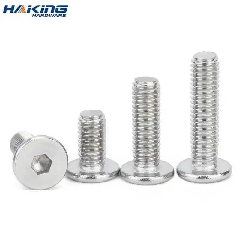 Болты с шестигранной головкой из нержавеющей стали M1.6-M8, 10 шт. M3, 5mm x10pcs