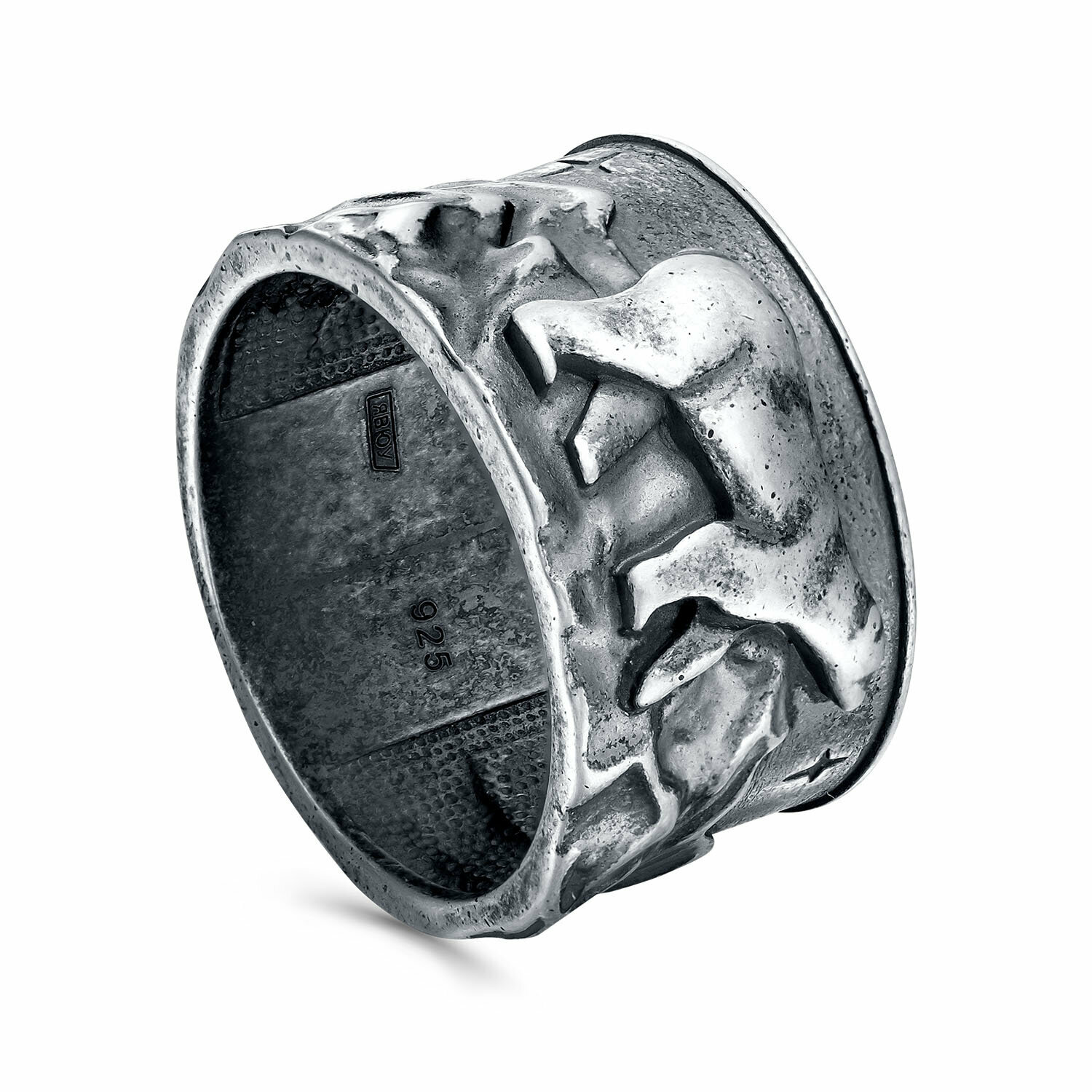 Кольцо, серебро, 925 проба