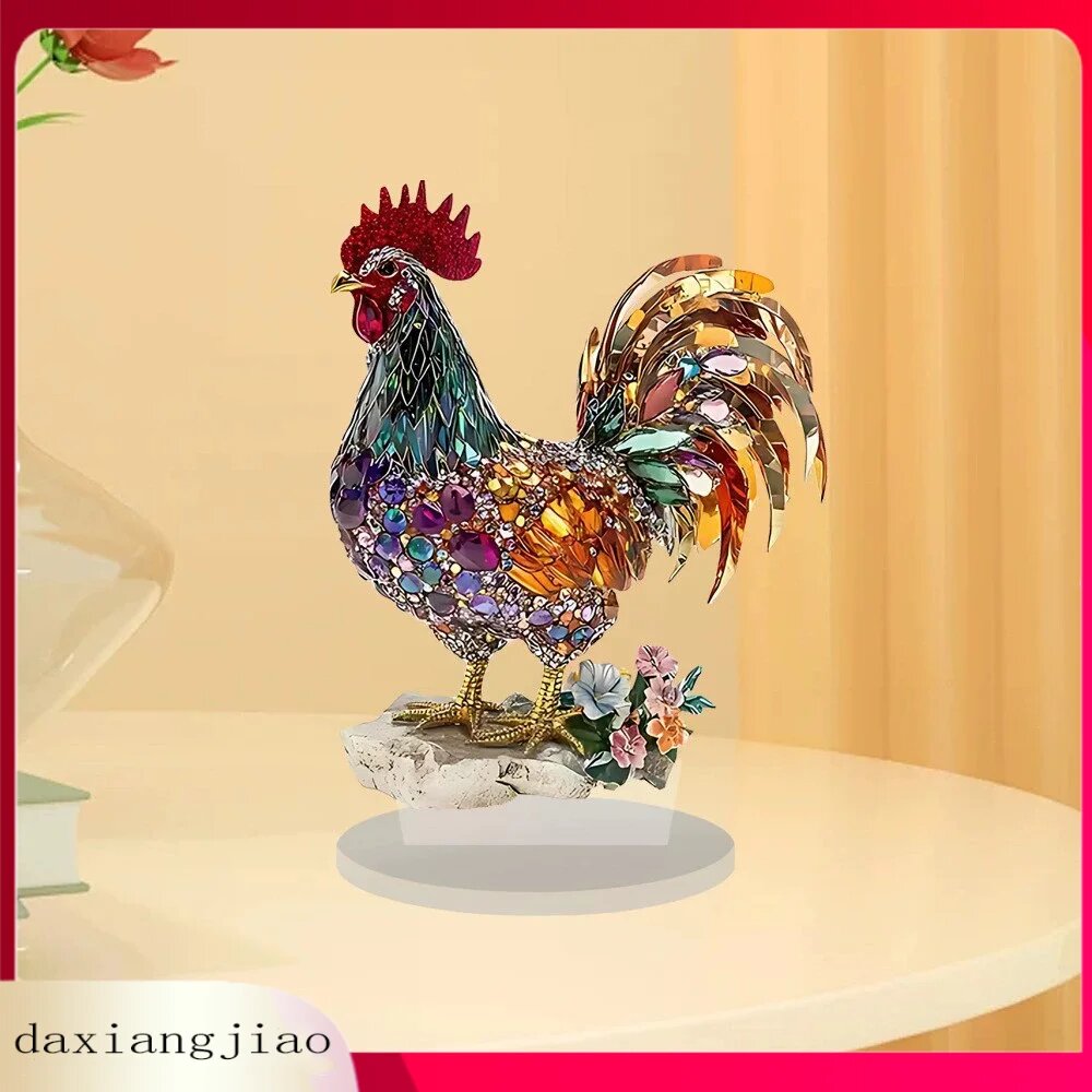 Трансграничные творческие разноцветные кошельки петухи животные маятники 2D плоский акрил домашний стол декоративные украшения