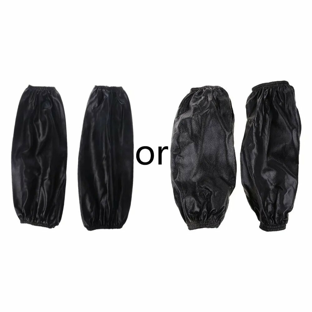 Водонепроницаемые нарукавники из искусственной кожи, Черный