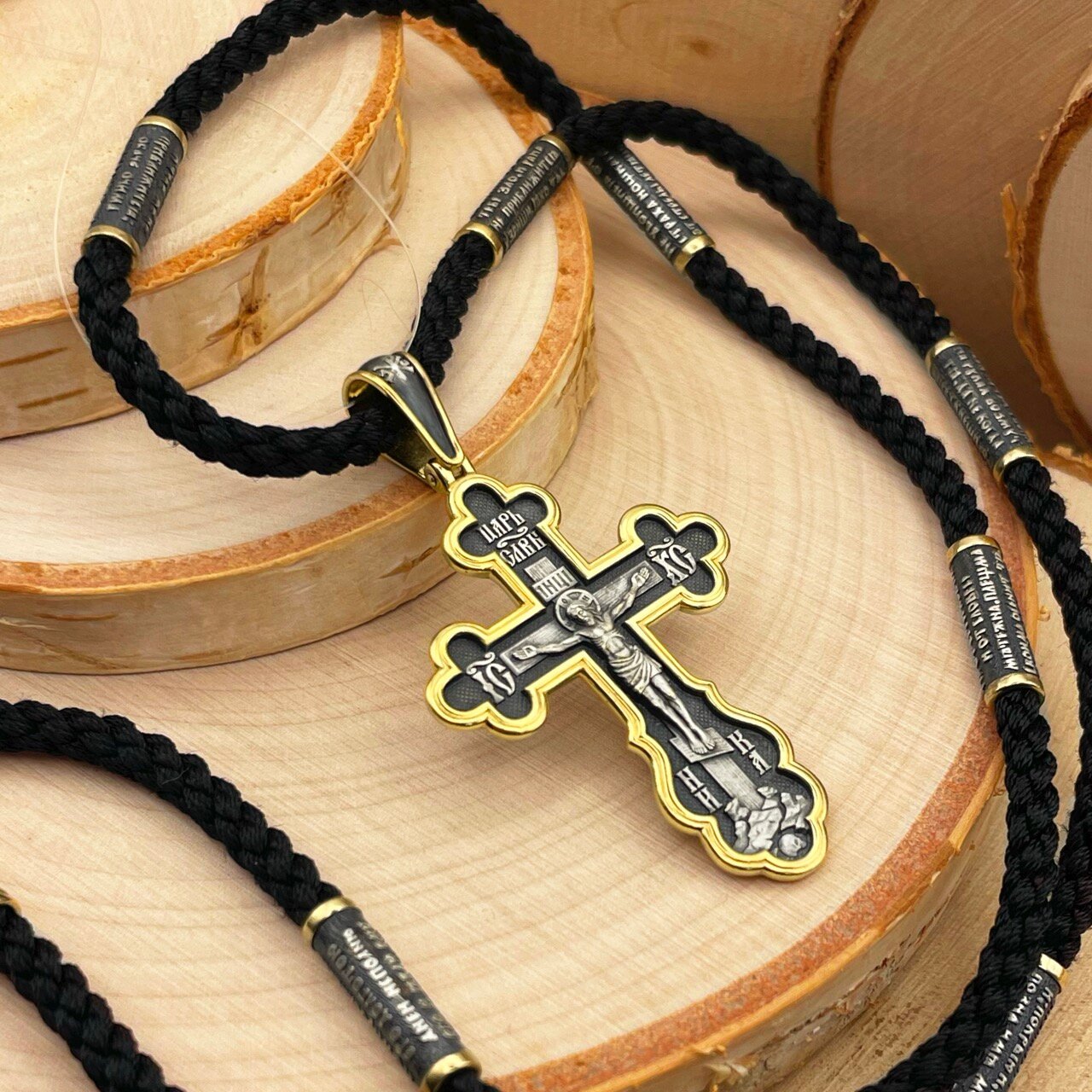 Комплект украшений, серебро, 925 проба, чернение, оксидирование, золочение