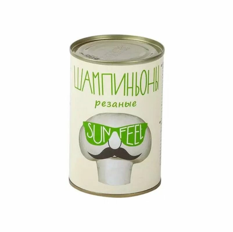 Шампиньоны резаные консервированные 425 мл SunFeeL, 2 штуки