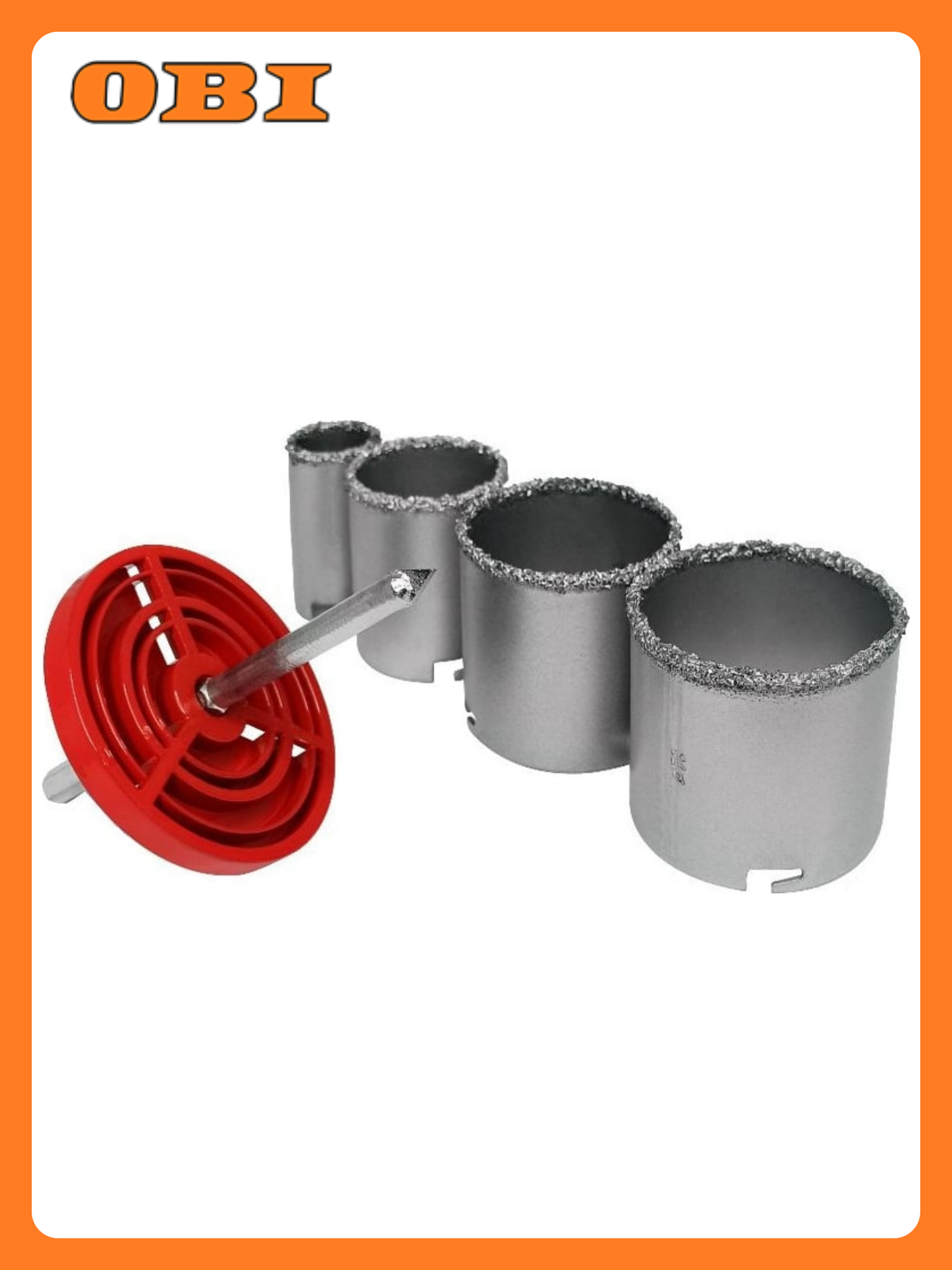 Набор коронок VertexTools 0282-01, для керамики, 33-73мм, 4шт