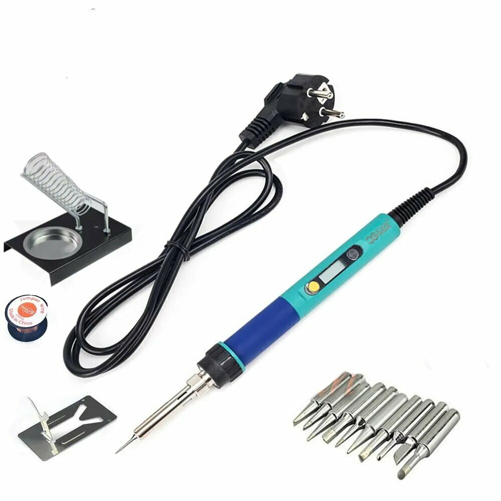 Паяльник c цифровой регулировкой температуры CXG 936d 60 Вт, керамический нагреватель