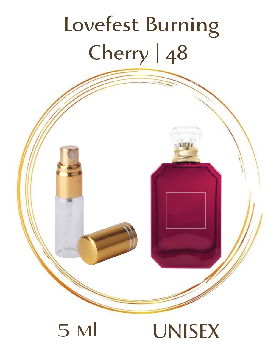 Духи парфюм Lovefest Burning Cherry | 48 спрей 5 мл унисекс, восточные, древесные