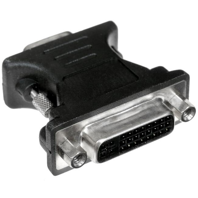 Cablexpert Переходник VGA-DVI, 15M/25F, черный, пакет (A-VGAM-DVIF-01)