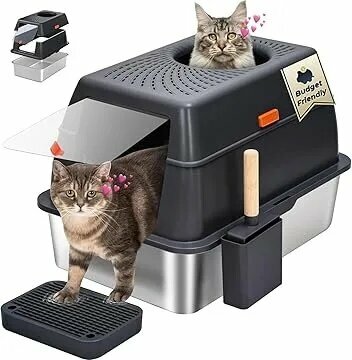Moderna туалет-домик Trendy cat с угольным фильтром и совком, 60х40х38, Люкс