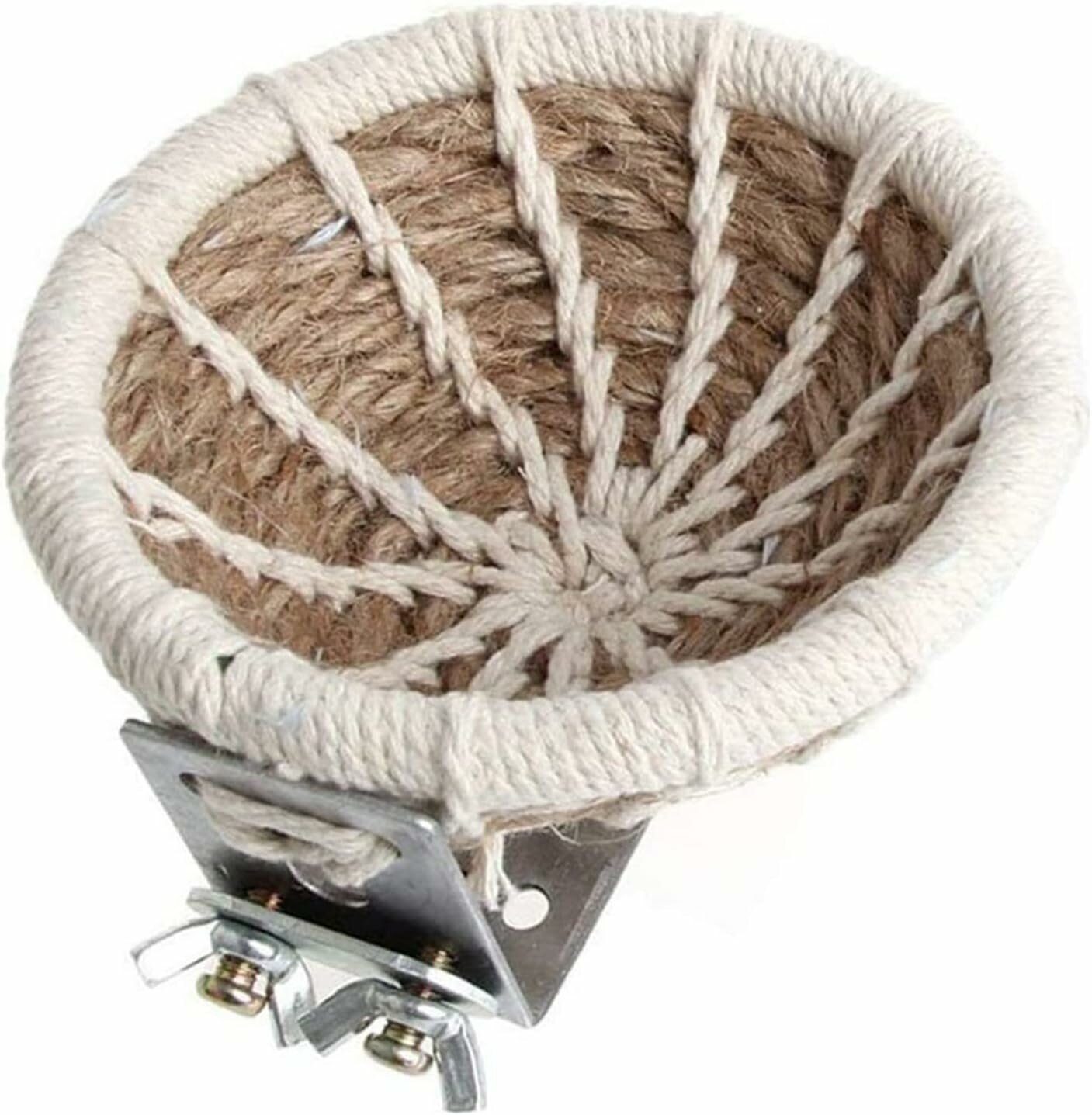 HAQI Ручная работа! Гнездо для птиц из пеньковой веревки, уютный домик для разведения: для попугаев, канареек, волнистых попугайчиков, голубей