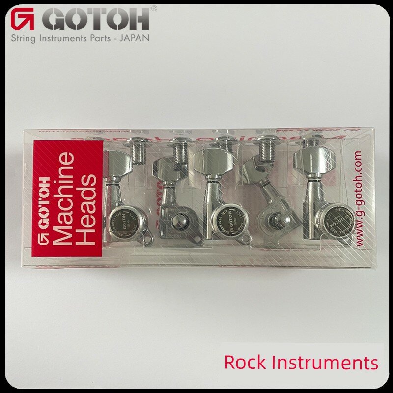 GOTOH SG381-MG-T07 Зажимные регулировочные ручки для электрогитары, серебристый, конфигурация 4+2