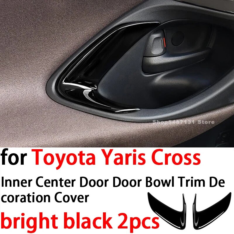 Декор дверной ручки Toyota Yaris Cross, bright black, 2 шт.