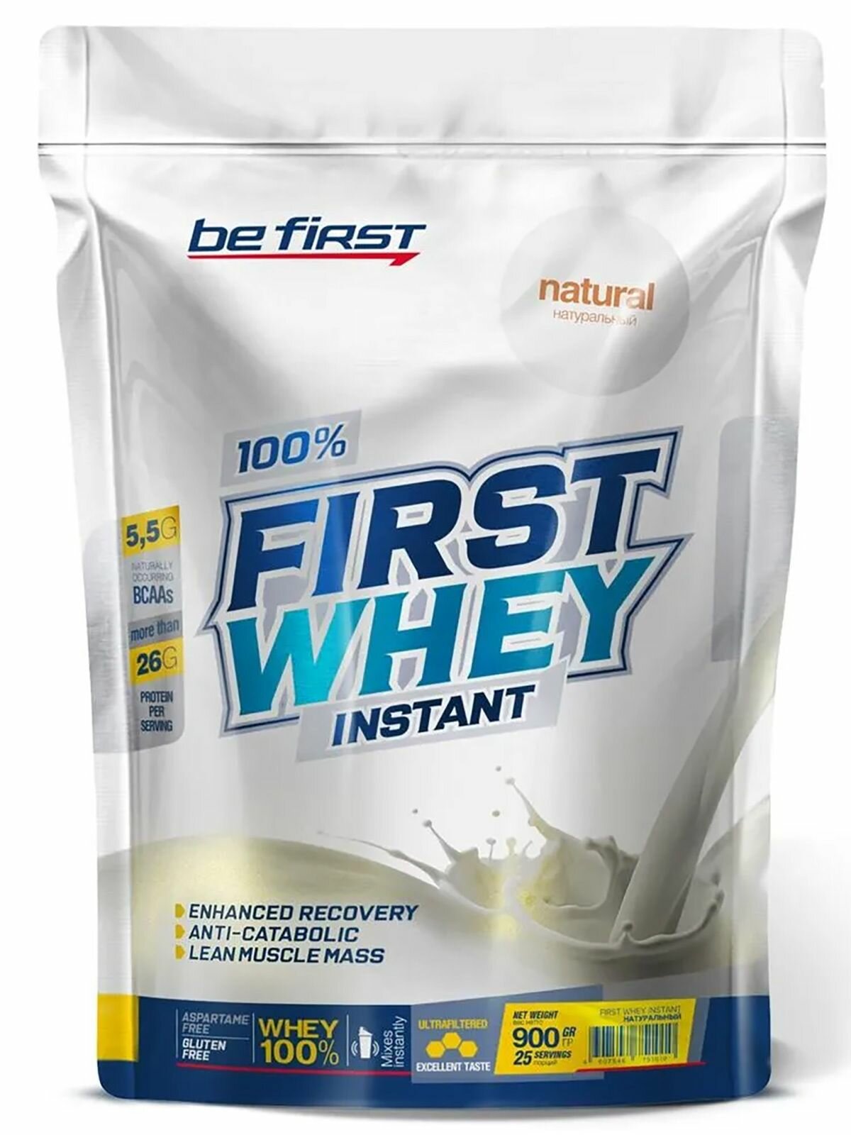 Be First Whey instant 900 г Натуральный