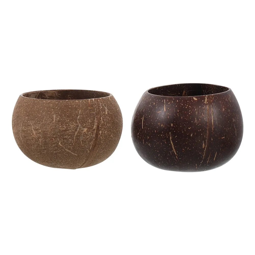 2 шт. Кокосовые скорлупы для свечей, контейнеры для свечей, стеклянные банки 10.00X10.00X7.00CM