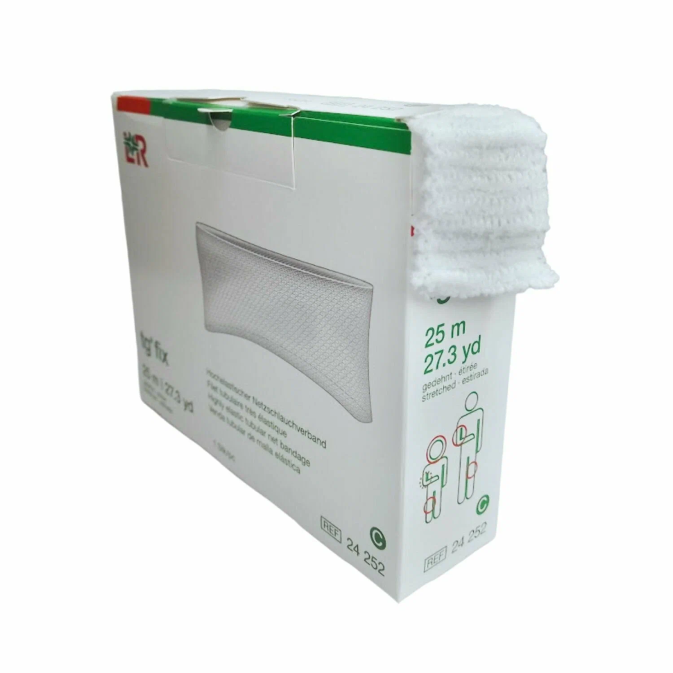 Бинт Tg-fix (Тг-фикс) трубчатый подкладочный специальный к повязкам гипсовым, размер C, рулон 25м, 24252