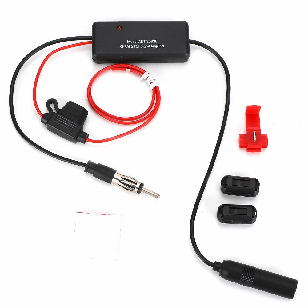 Антенный усилитель AM FM-радио с магнитным кольцом, мощный усилитель сигнала с защитой от помех для устранения шумов и обеспечения чистого приема