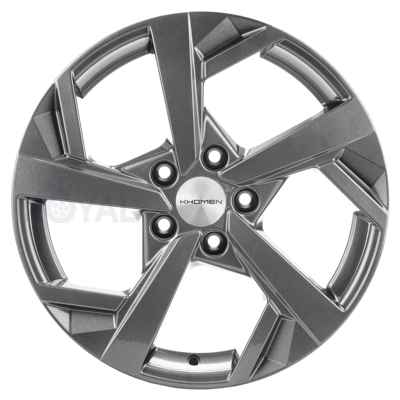Литой колесный диск Khomen Wheels KHW1712 (Changan/Geely/Lexus/Toyota) 7x17/5x114,3 ET45 D60,1 Gray (конус)
