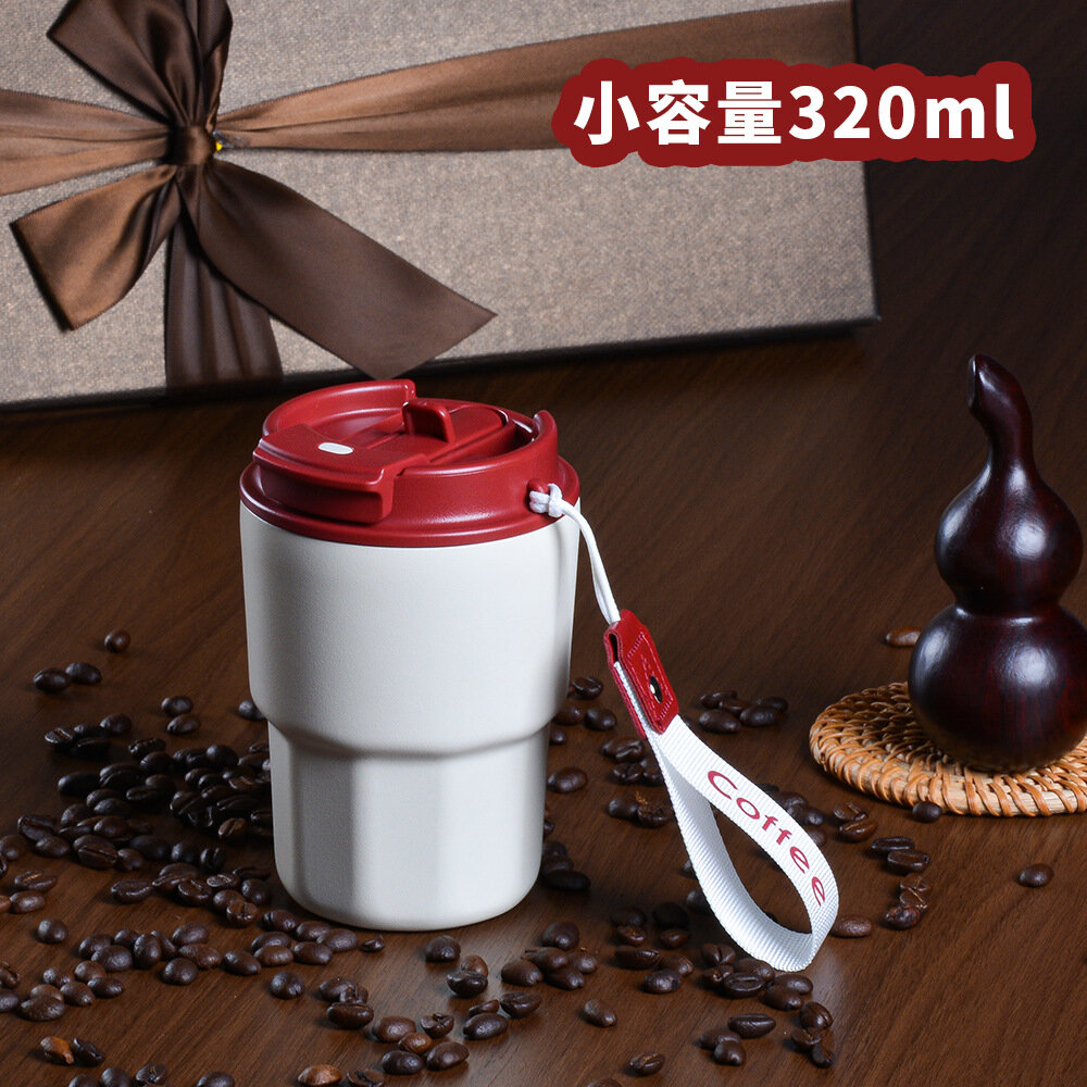 Модная брендовая кофейная кружка из нержавеющей стали 316, высококачественная керамическая термокружка, портативная дорожная кружка, интернет-знаменитость, кружка для воды, настраиваемая