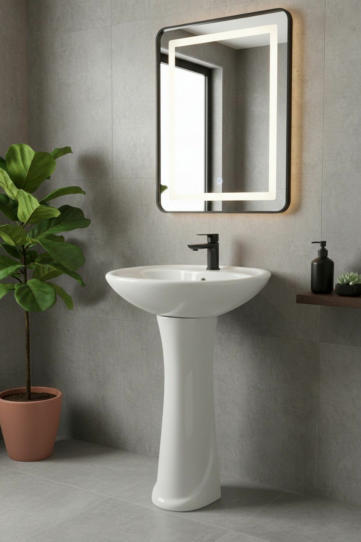 Пьедестал с раковиной SLS 53 MHP-02