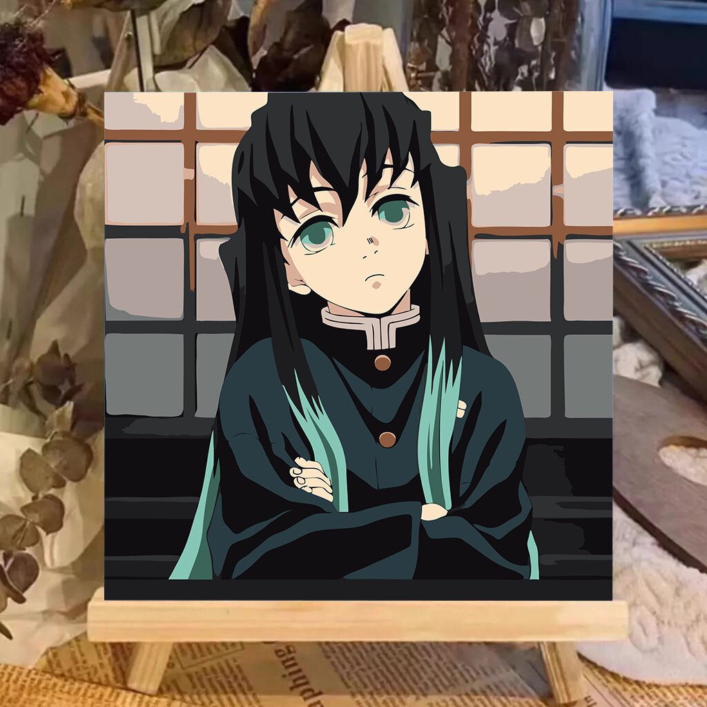 Bungo Stray Dogs Осаму Дадзай DIY Цифровая масляная живопись Раскраска ручной работы Накахара Чуя Аниме товары Акриловая живопись