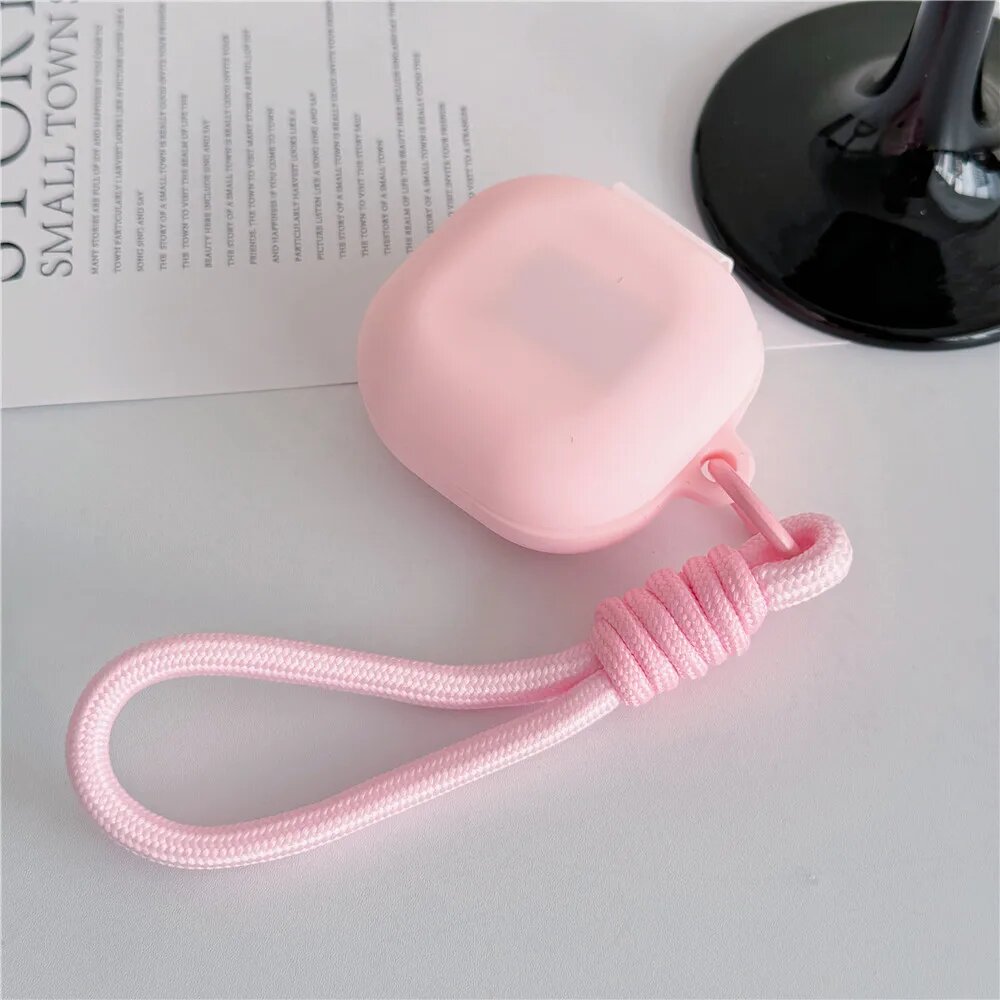 Цветной силиконовый чехол для Samsung Galaxy Buds 2 Pro/FE/2/Live/Pro Pink