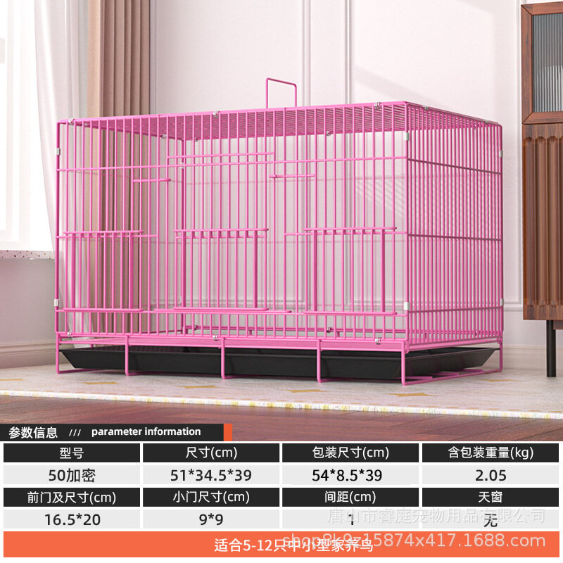 Клетка для птиц, вилла для попугаев, складная проволочная клетка для голубей, волнистых попугаев, щеглов, неразлучников, металлическая клетка для птиц