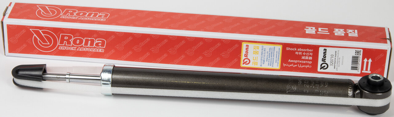 Амортизатор задний (1.6 AT) SOLARIS 17-/RIO 05- LH=RH RONA арт. 320710