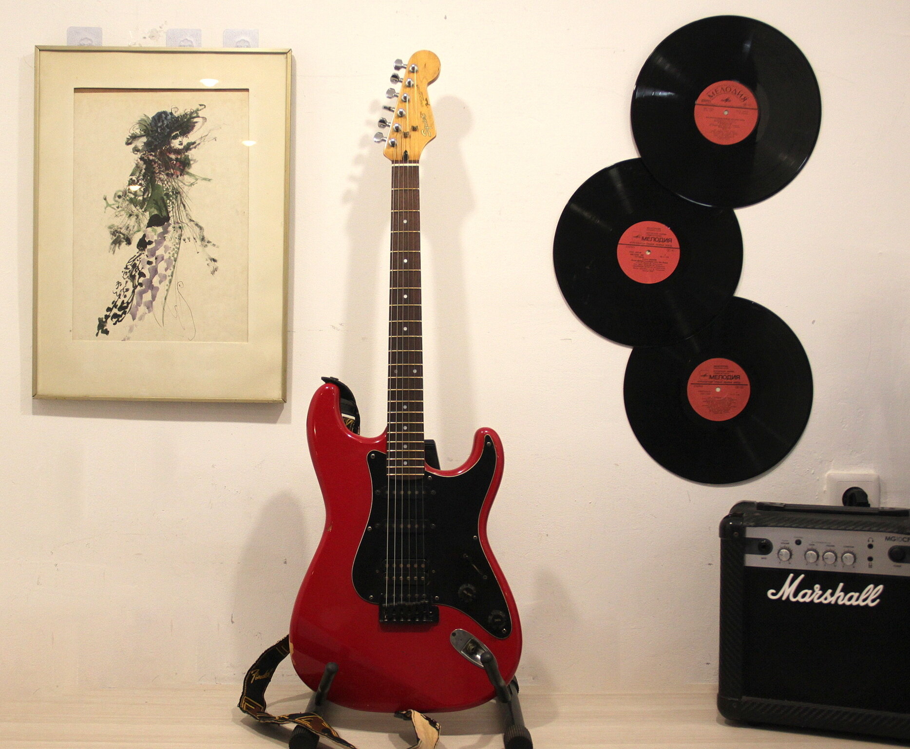 Электрогитара Squier Stratocaster SSH Japan 1983