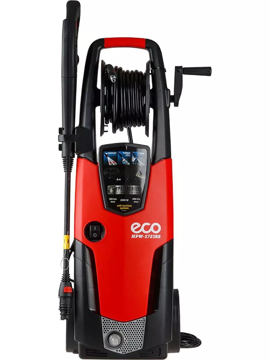 Мойка высокого давления ECO HPW-1723RS, защита двигателя, 2300Вт, 165 бар