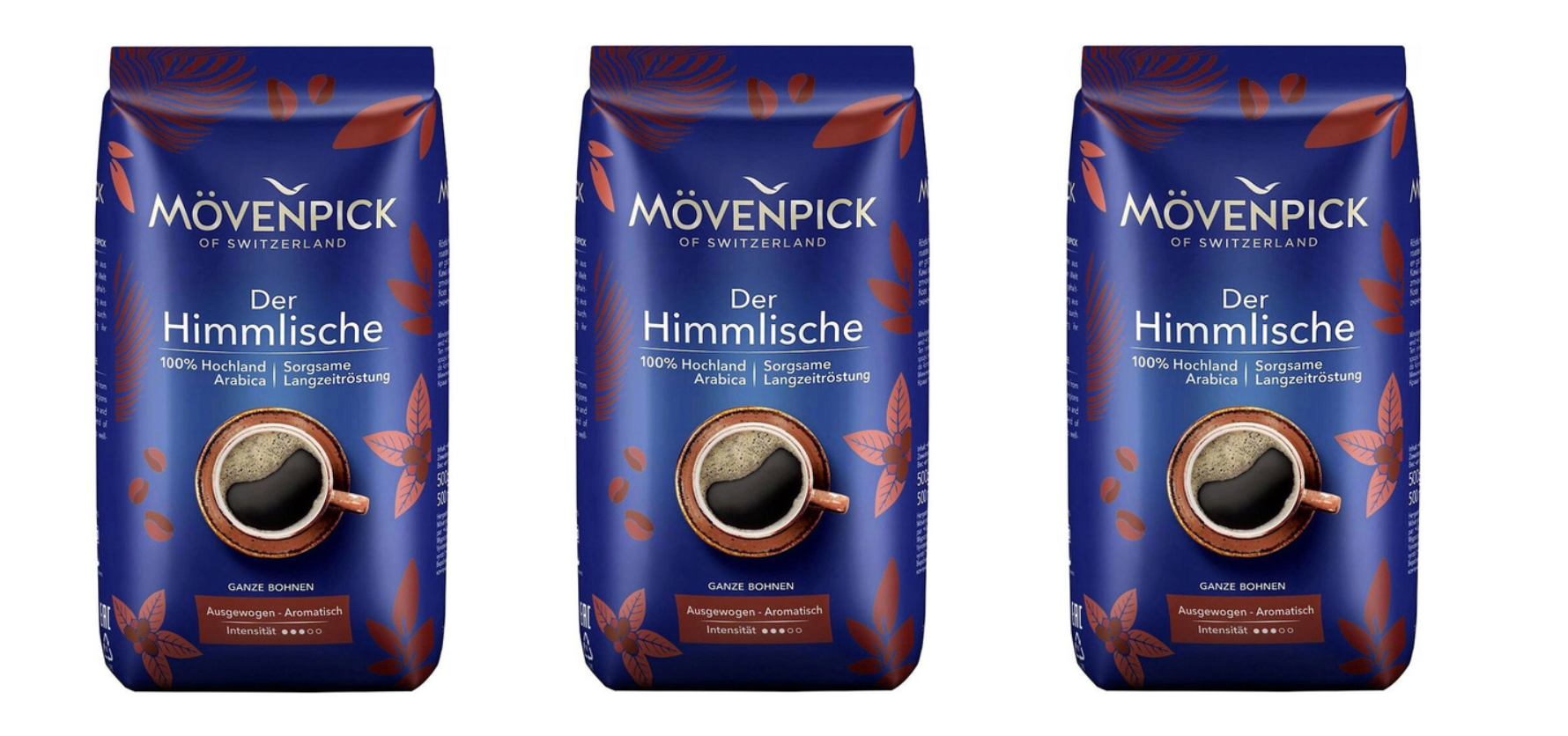 Кофе MOVENPICK der Himmlische молотый, натуральный, 0,5 кг - 3 штуки