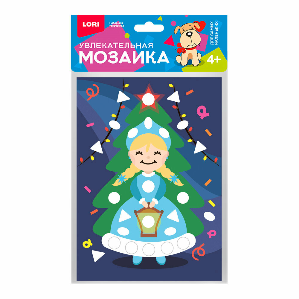 LORI Увлекательная мозаика Снегурочка (набор малый) Км-023 с 3 лет